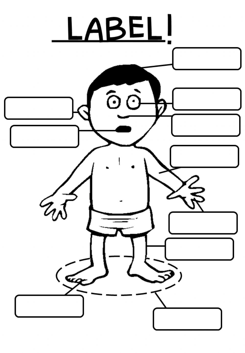 Body Parts Labeling Worksheet Anatomy Worksheets