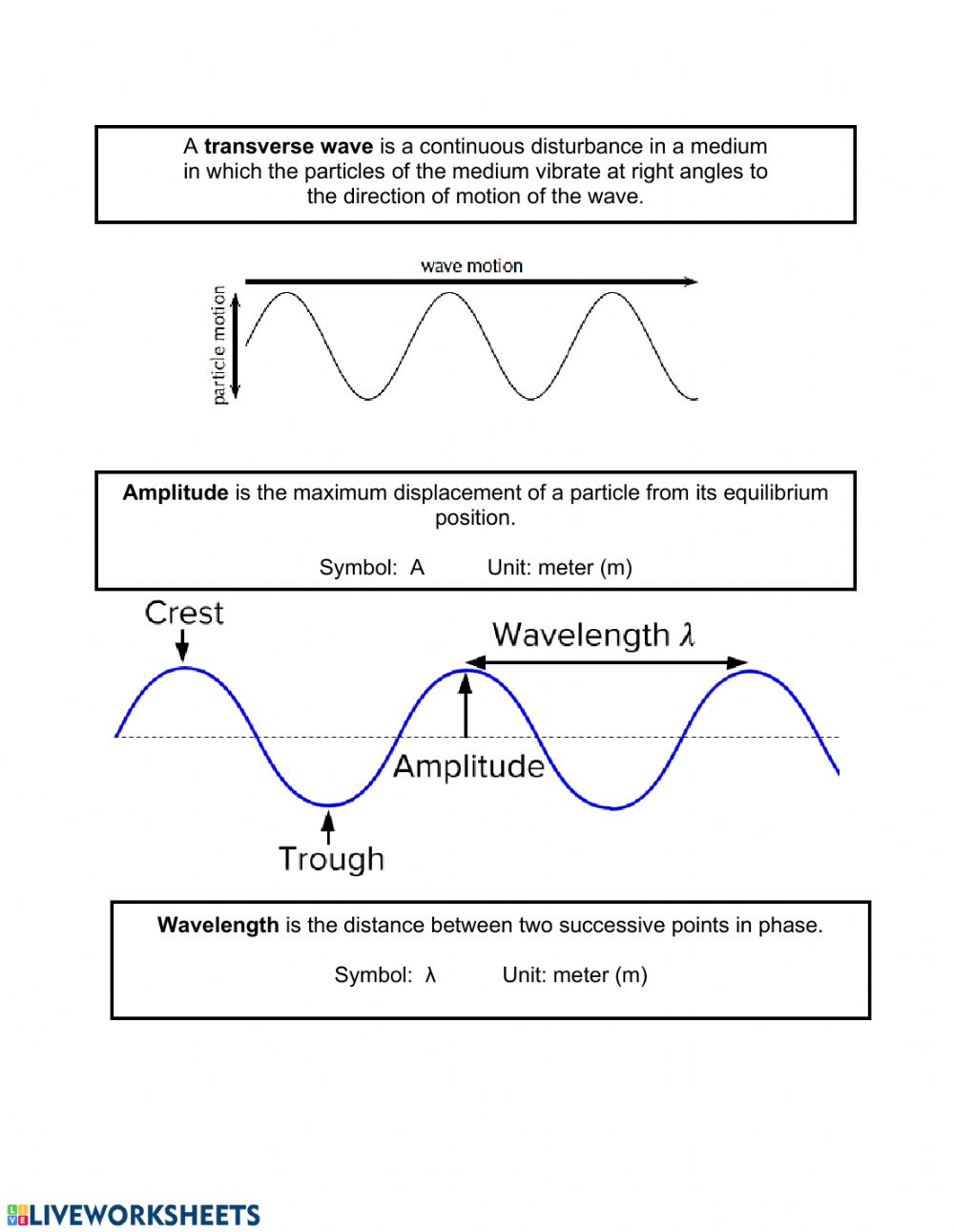 Anatomy Of A Wave Worksheet Answers Part 2 Anatomy Worksheets